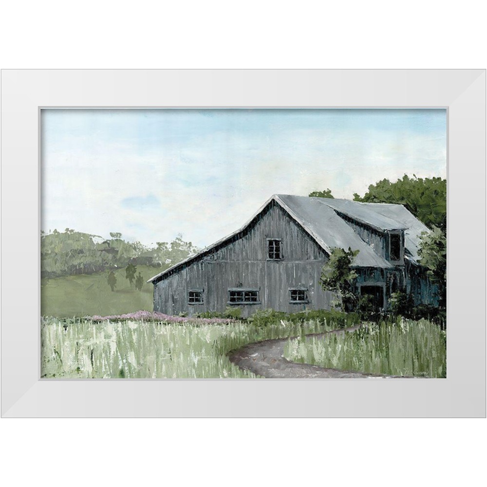 Cusson, Marie-Elaine 24x17 White Modern Wood Framed Museum Art Print ...