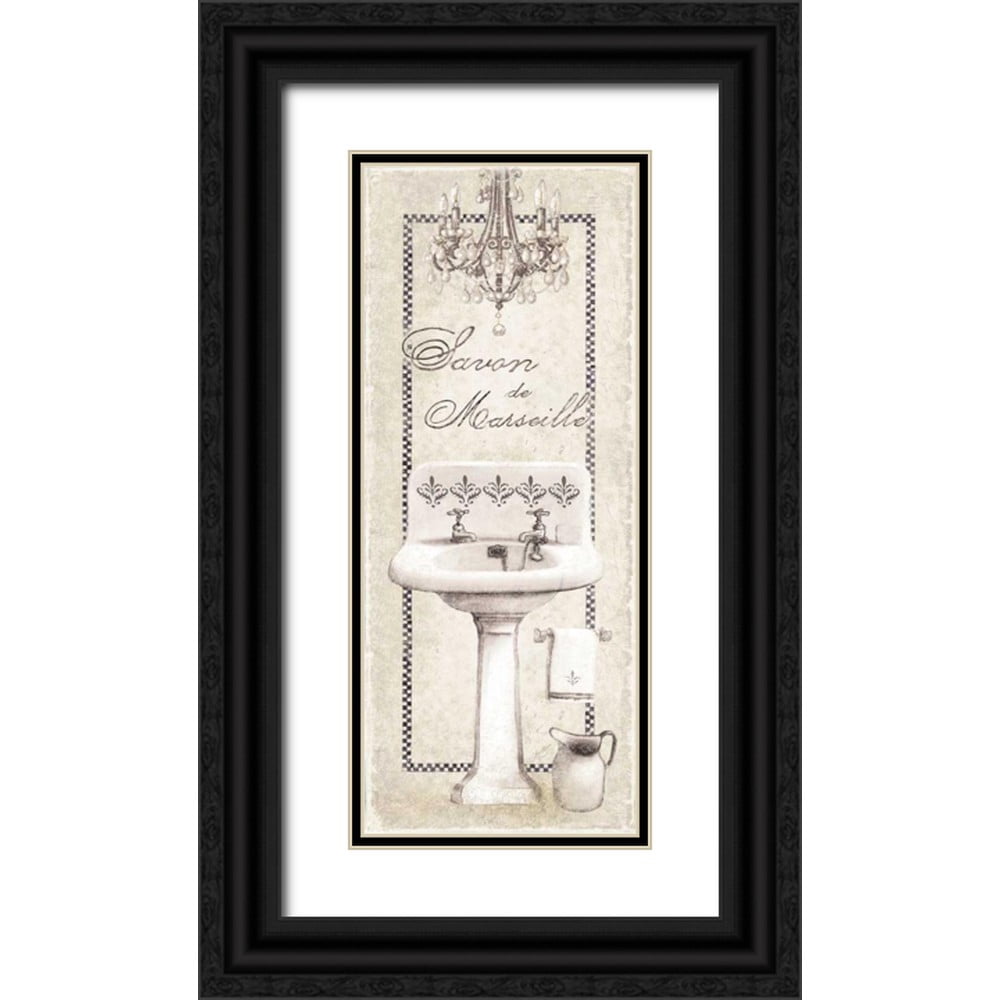 Cusson, Marie Elaine 8x14 Black Ornate Wood Framed with Double Matting ...