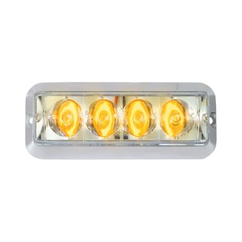 Custer Products Mini LED Strobe Light Bar - Amber, Model Number STRL4A ...