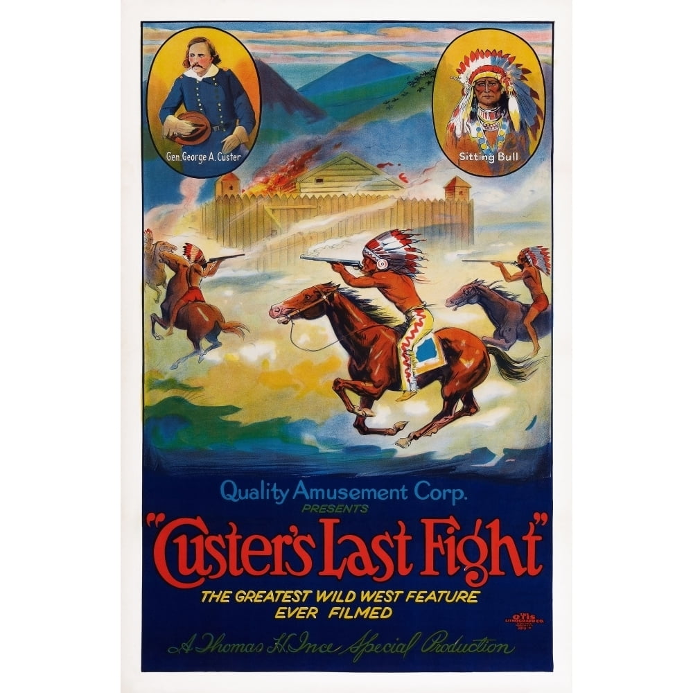 Custer'S Last Fight U Movie Poster Masterprint - Walmart.com