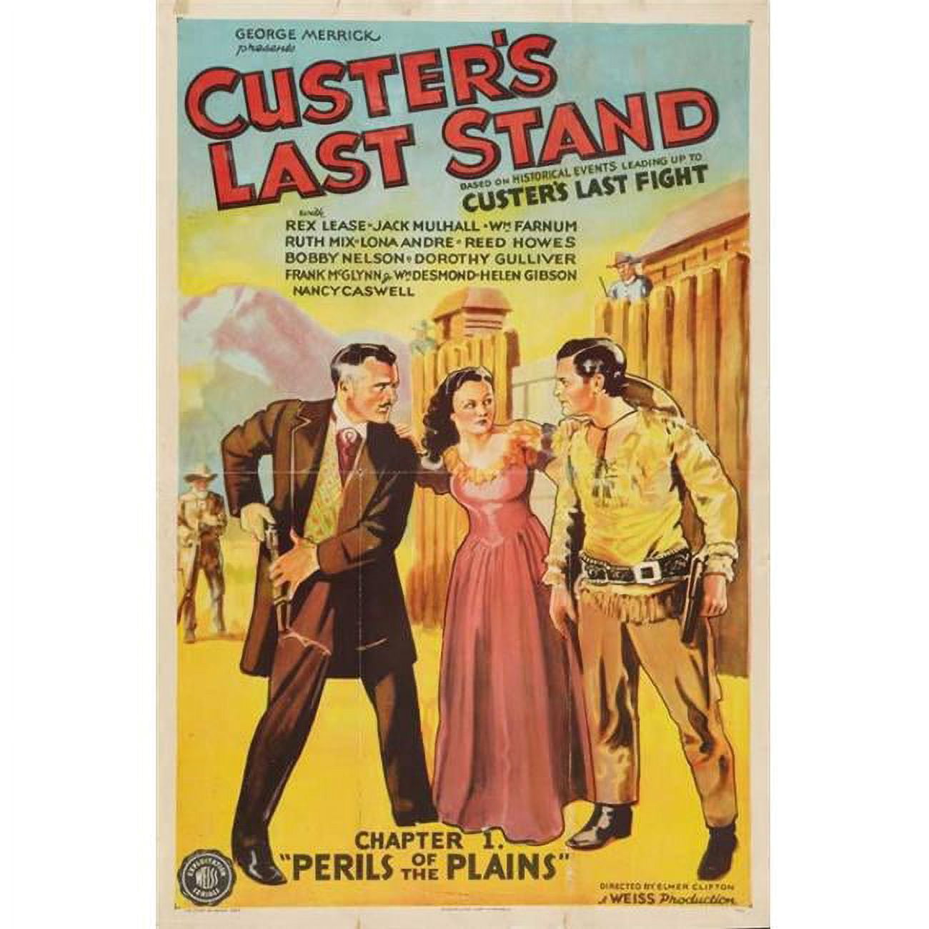 Custers Last Stand Movie Poster - 27 x 40 in. - Walmart.com