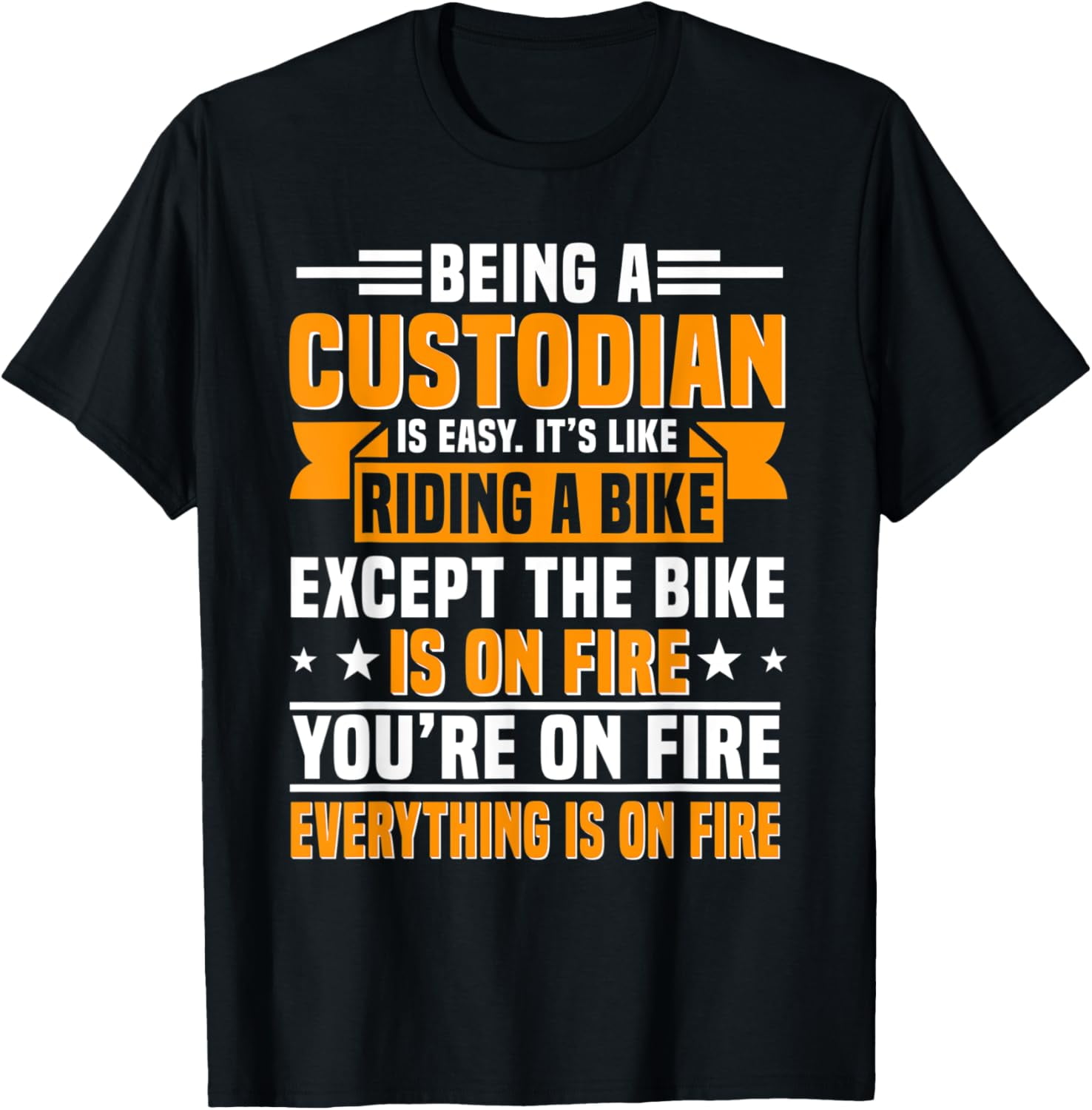Custodian Caretaker Janitor Guard Guardian Hosekeeper T-Shirt - Walmart.com