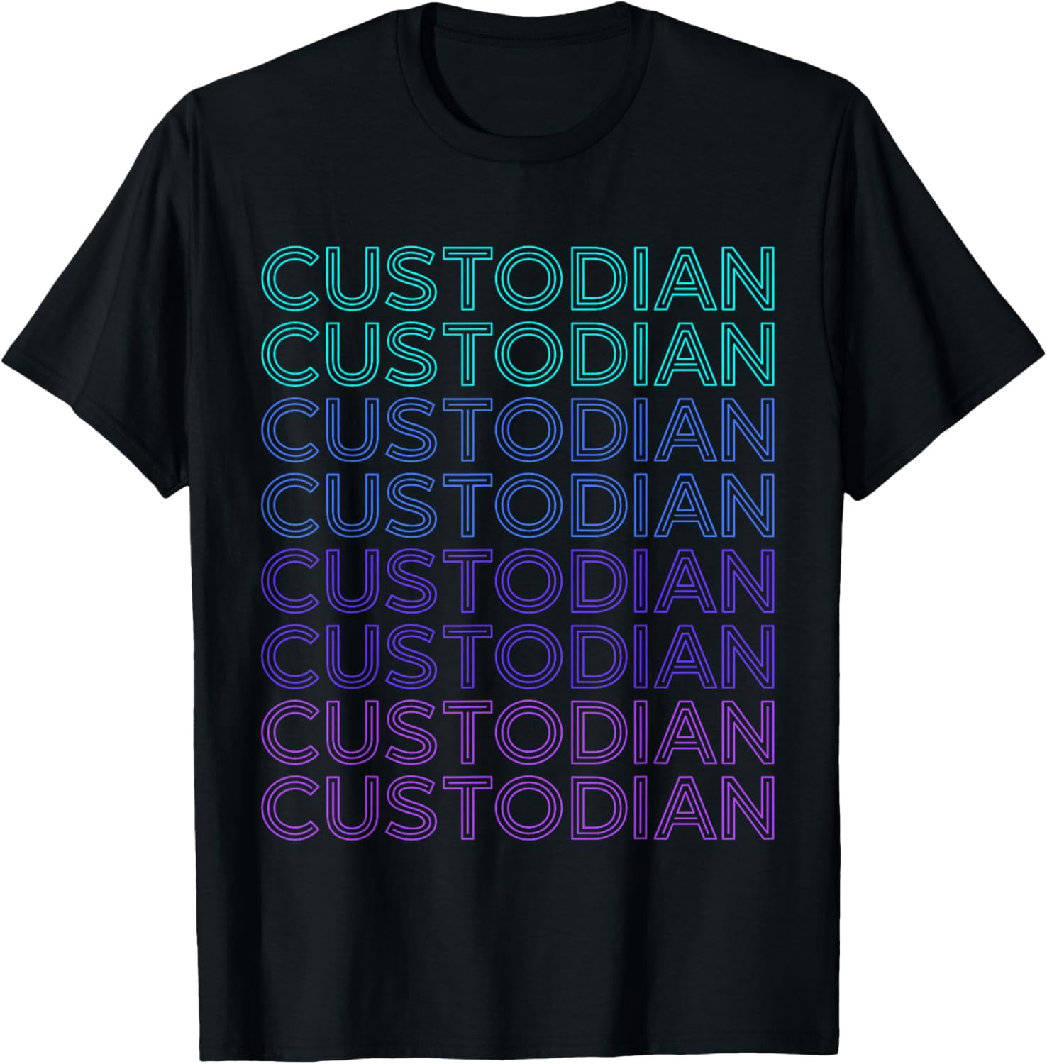 Custodian Janitor Retro Cleaner T-Shirt - Walmart.com