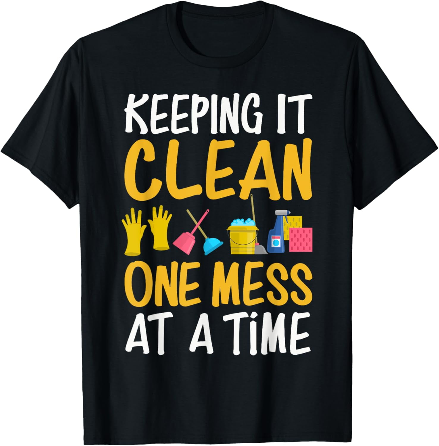 Custodian School Custodian Janitorial Funny Housekeeping T-Shirt ...