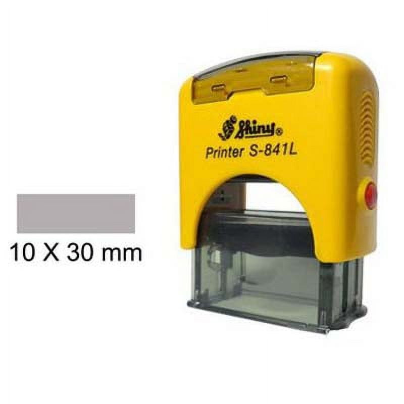 Custom 1 or 2 Word Self Inkinf Rubber Stamp Shiny Mini Stamper 10 x 30 ...