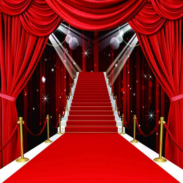 Custom 10x10ft Red Carpet Photography Backdrop Hollywood Party ...