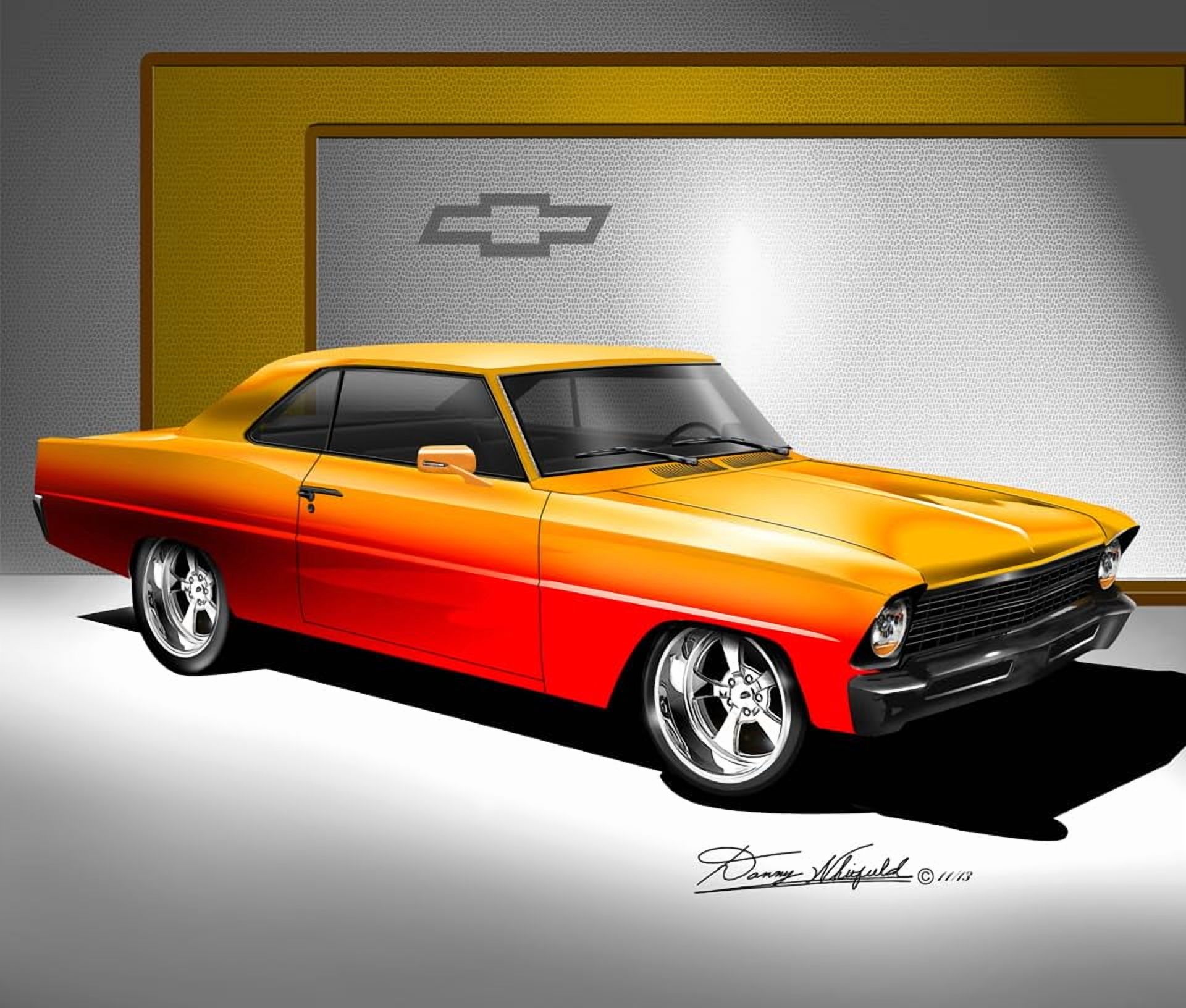 Custom 1967 Chevrolet Nova | Fine Art Prints By Danny Whitfield (16 x ...