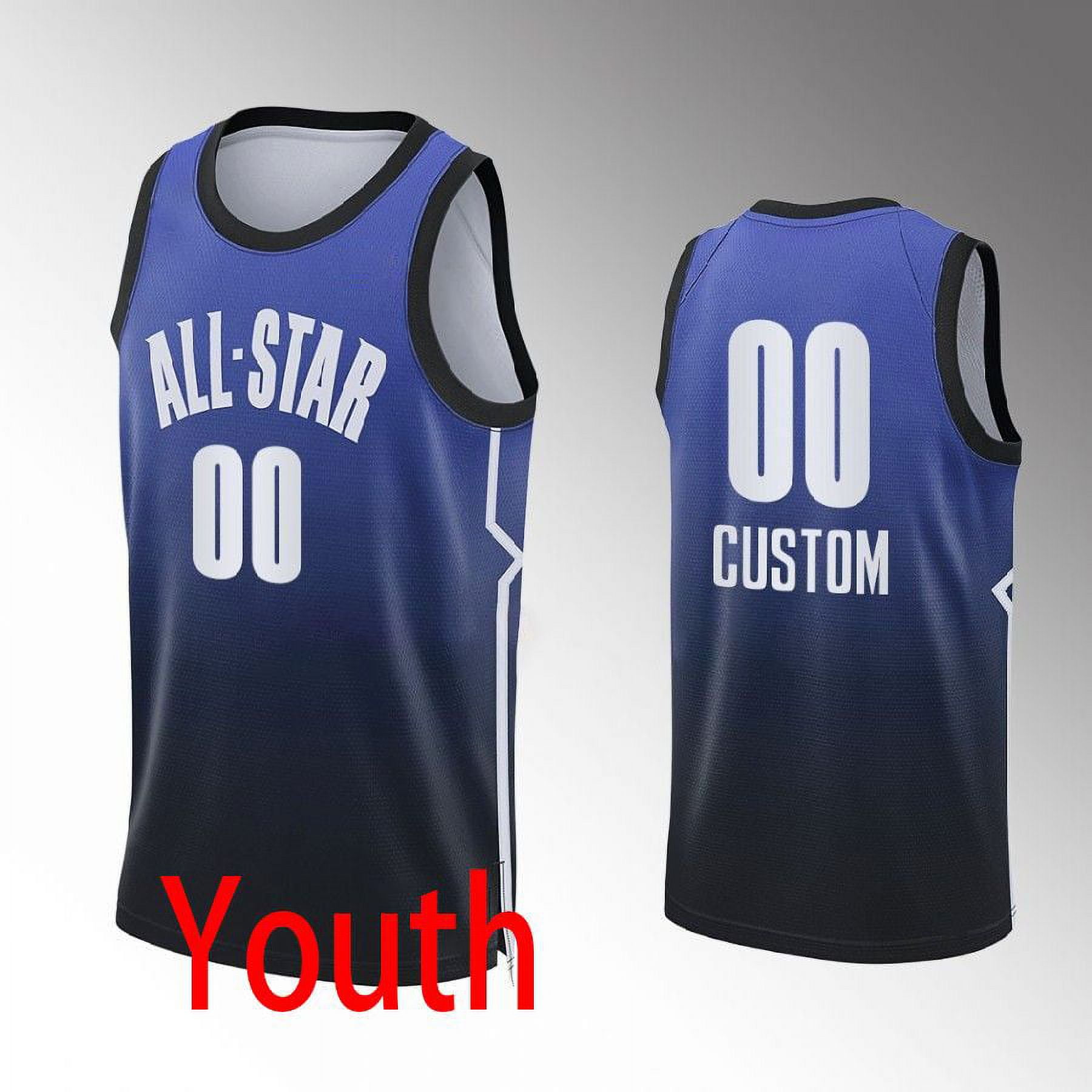 Custom 2023 All-Star Printed Basketball Jersey Giannis Antetokounmpo 34 30 Curry Ja Morant ...