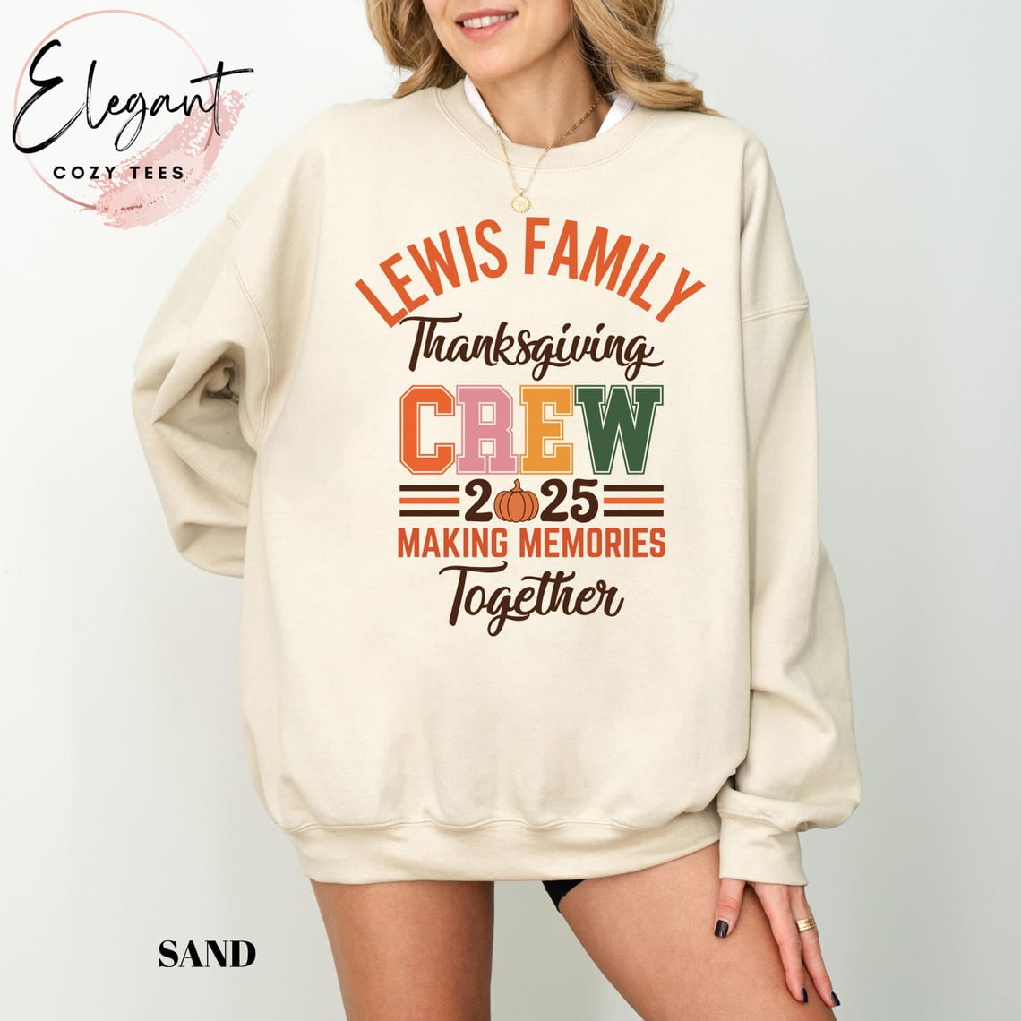 Custom 2025 Thanksgiving Crew Making Memories Together Shirt ...
