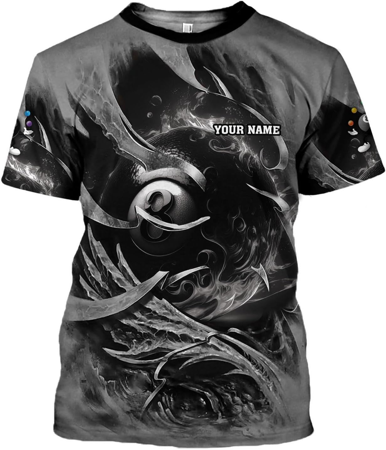 Custom 3D Billiard Shirt for Men Women Personalized Pool Player Team ...