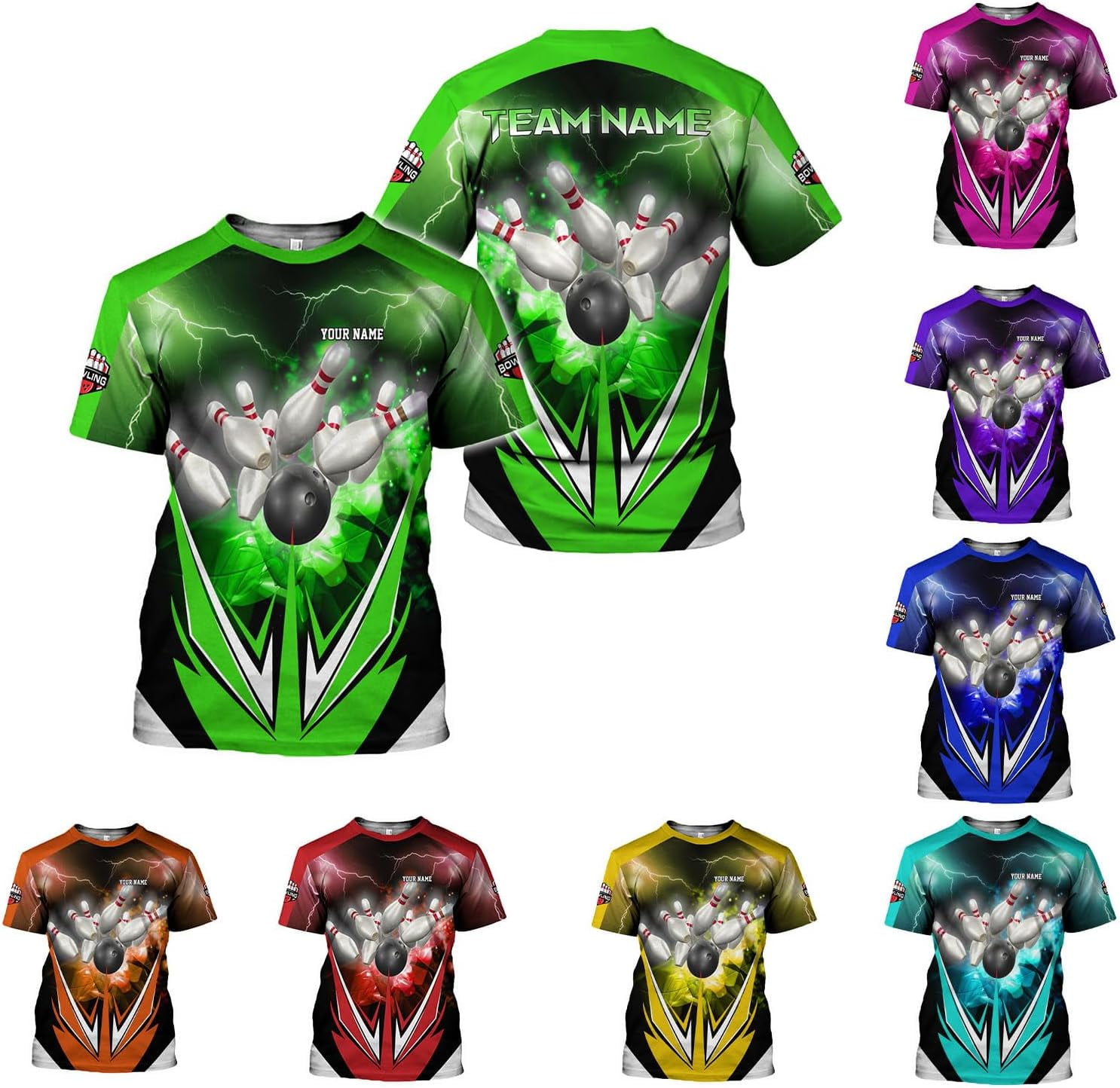Custom 3D Bowling Shirts Personalized for Men and Women - Unique Team ...