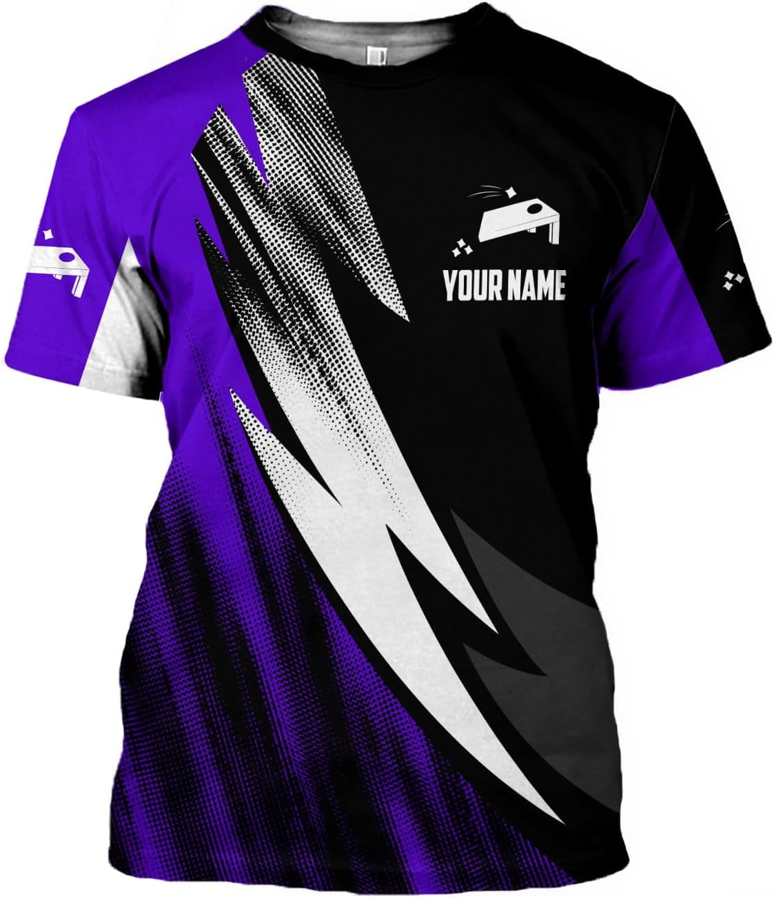 Custom 3D Cornhole T-Shirt Personalized Cornhole Team Uniform Gift for ...