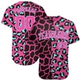 Custom 3D Pattern Design Leopard Authentic Baseball Jersey - Hot Sale ...