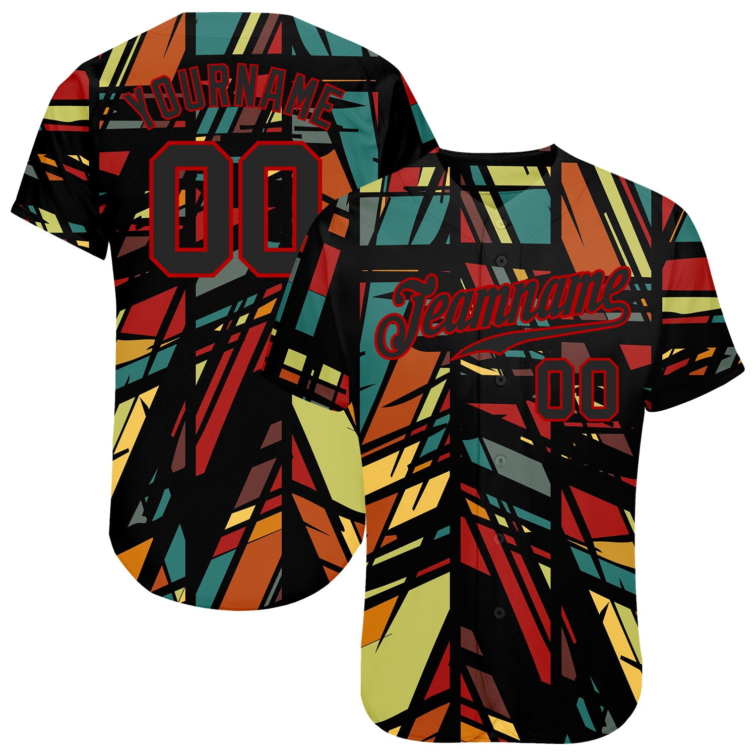 Custom 3D Pattern Design Lines Authentic Baseball Jersey - Hot Sale ...