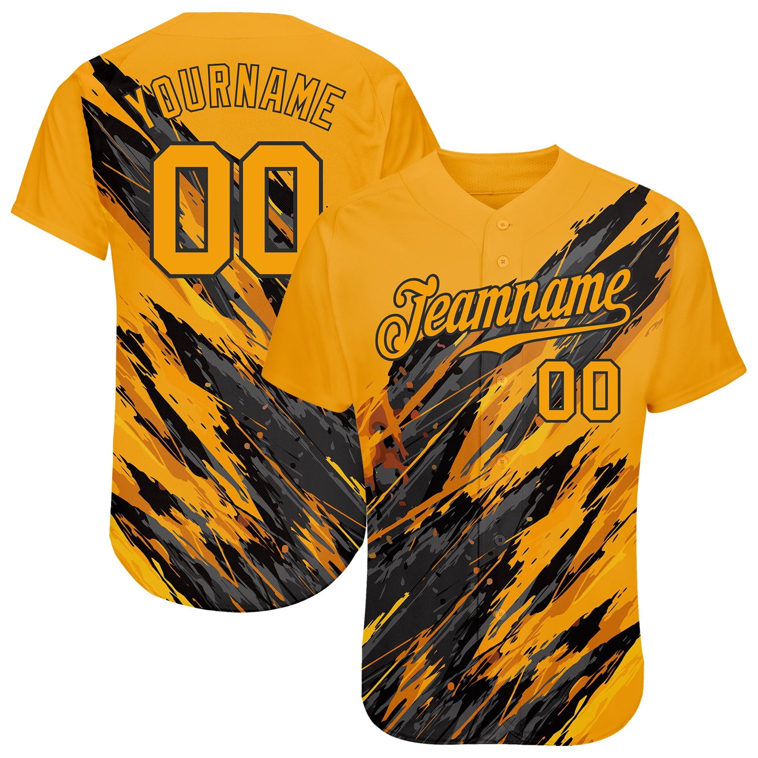 Custom 3D Pattern Design Sport Authentic Baseball Jersey - Hot Sale ...