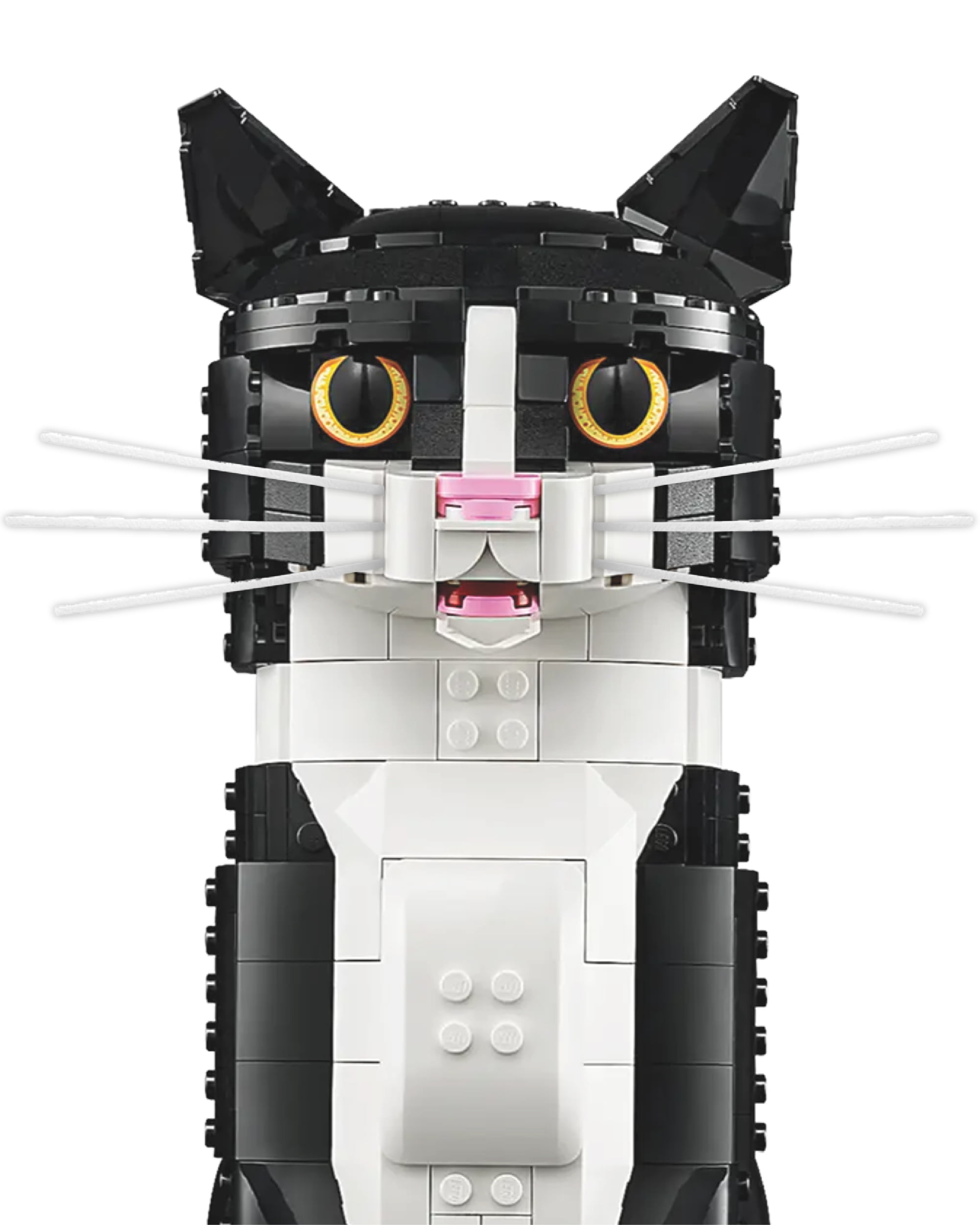 Custom 3D-Printed Whiskers for Lego Tuxedo Cat – 6 Pack with 3 Unique ...