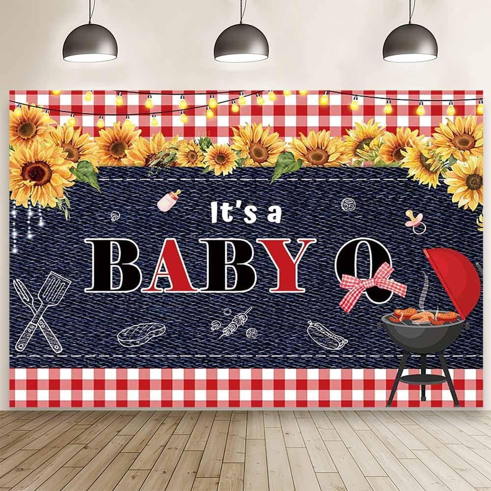 Custom 7x5ft BBQ Baby Shower Backdrop It's a BabyQ Photography ...