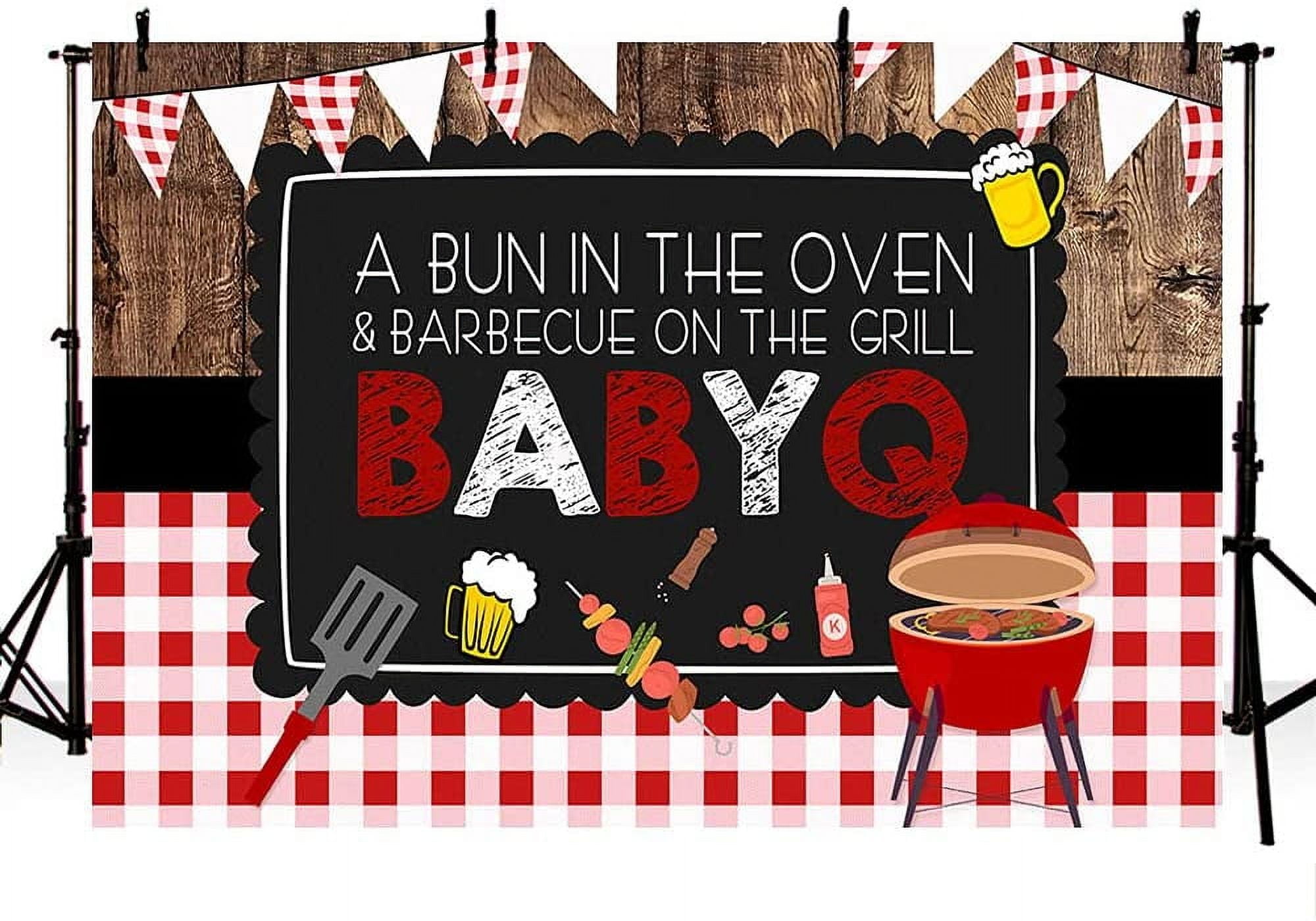 Custom 7x5ft BBQ Theme Party Backdrop Rustic Wooden Board White and Red ...