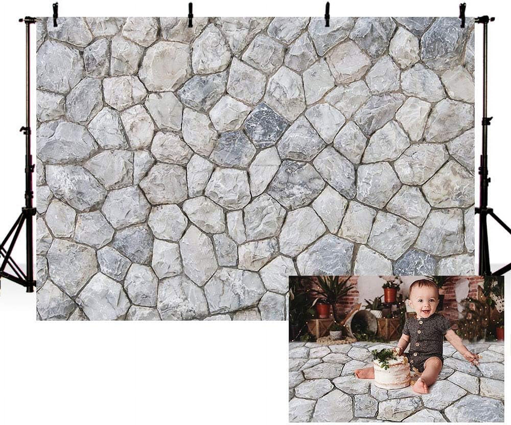 Custom 7x5ft Brick Stone Wall Photography Background Home Decor Party ...