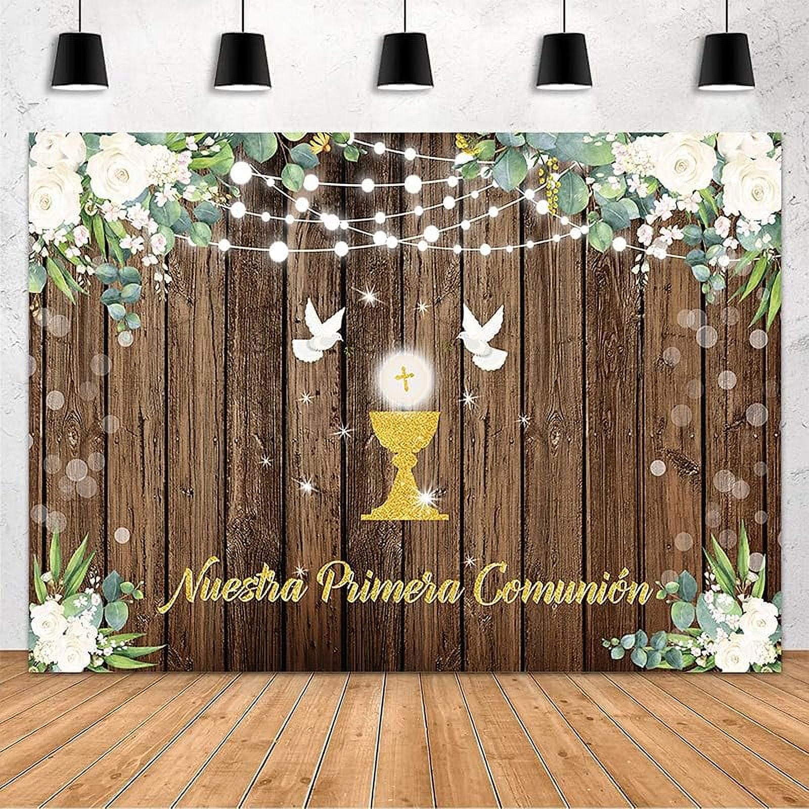 Custom 7x5ft Mi Primera Comunion Backdrop First Holy Communion Baptism ...