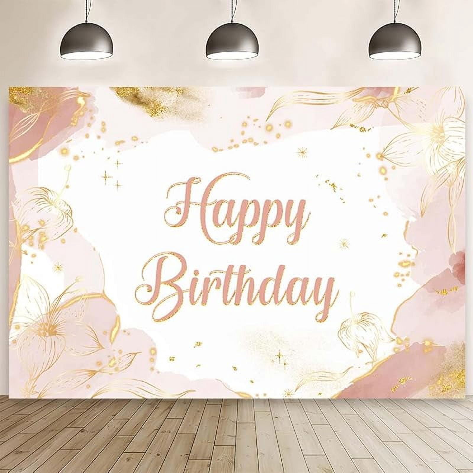 Custom 7x5ft Pink Abstract Birthday Backdrop Blush Pink Marble ...