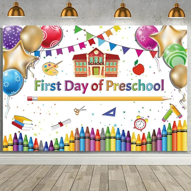 Custom 7x5ft Preschool Back to School Backdrop First Day of Preschool ...