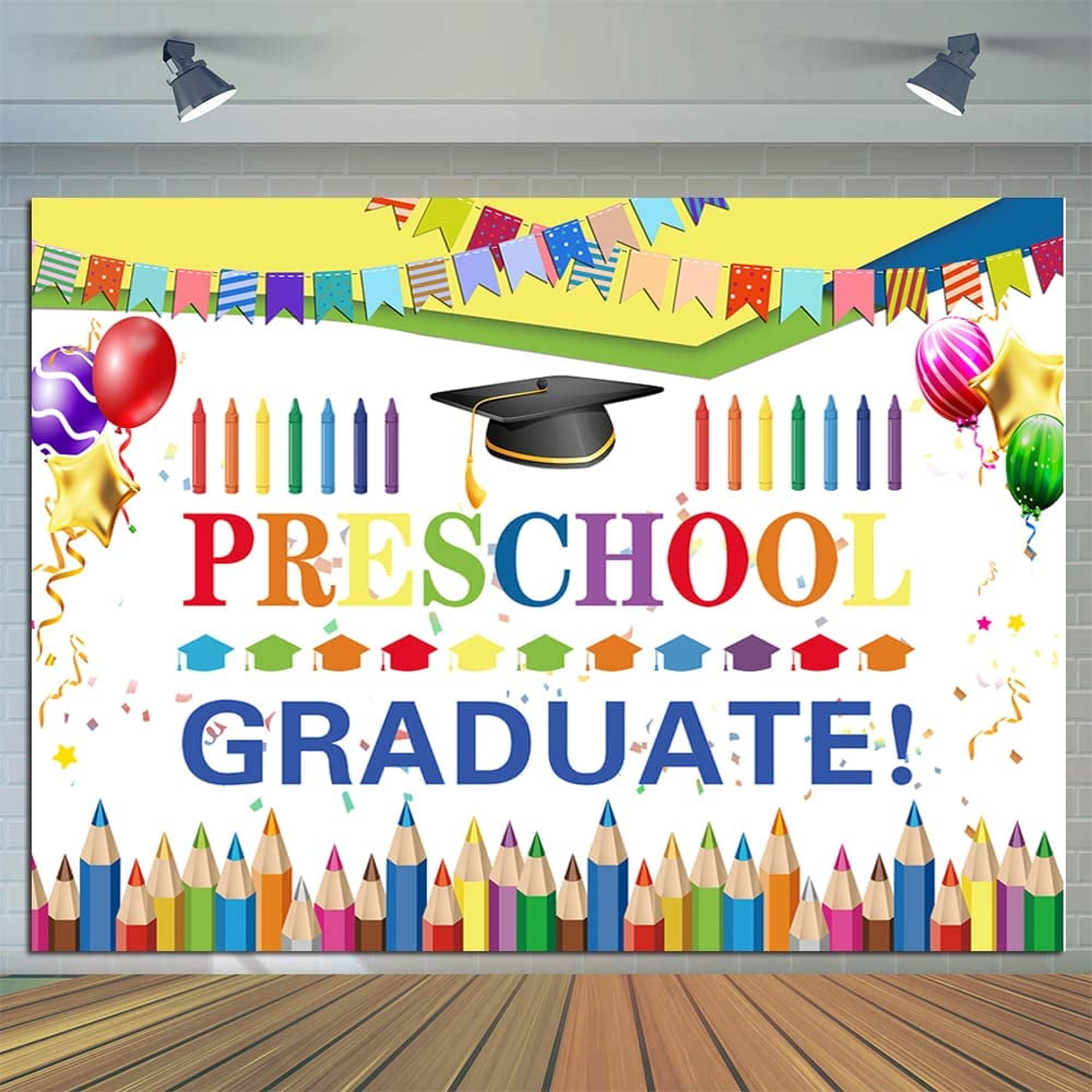 Custom 7x5ft Preschool Graduate Backdrop for Kids Photography School ...