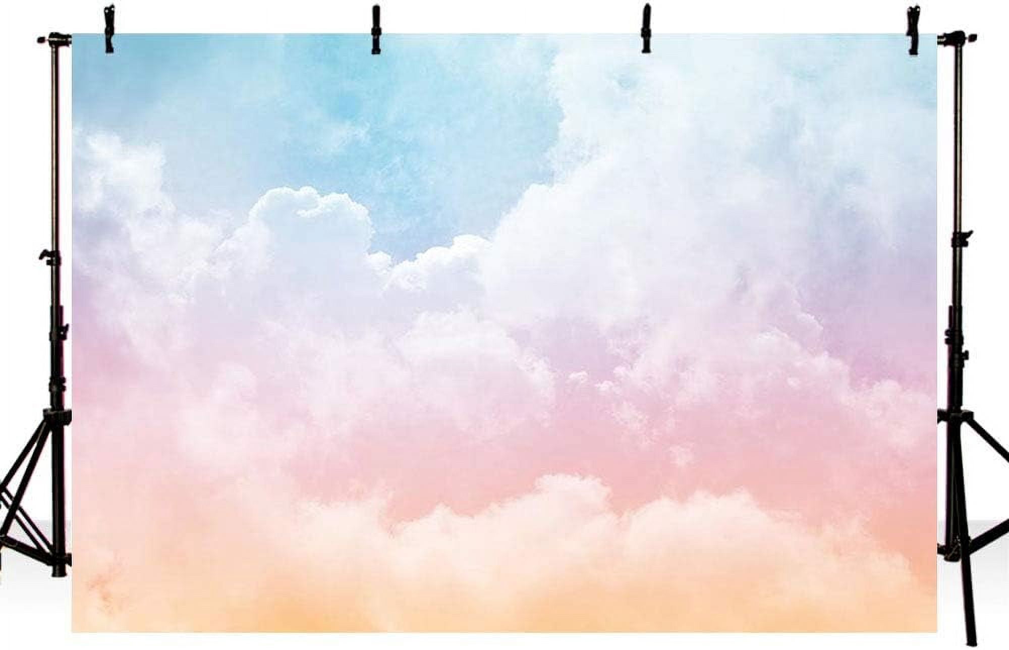 Custom 7x5ft Rainbow Cloud Backdrop for Birthday Party Decorations ...