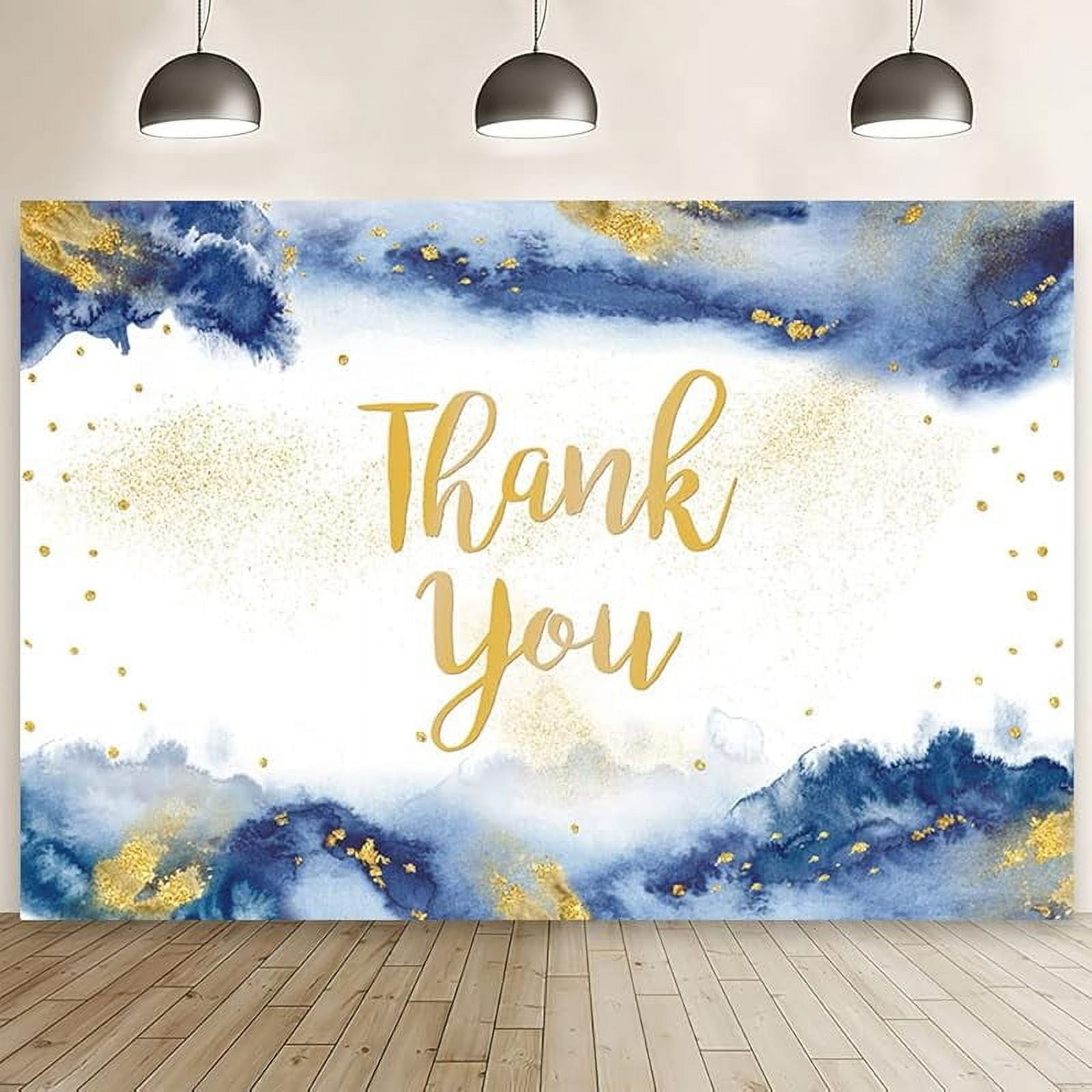 Thank You Backdrop Thanks for All You Do Gold Sequins Purple Pastel ...