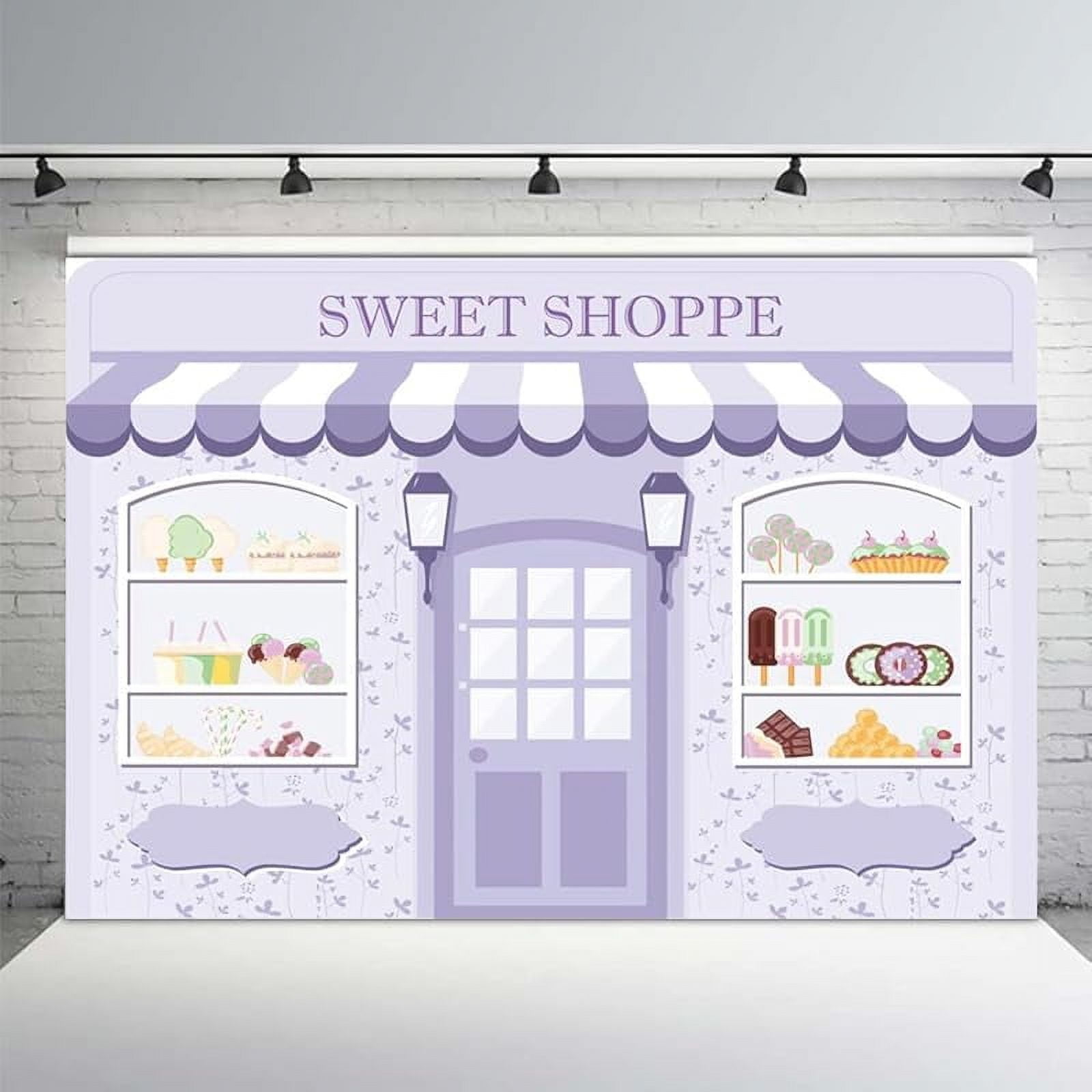 Custom 8x6ft Sweet Shoppe Backdrop Dessert Parlor for Girl Birthday ...