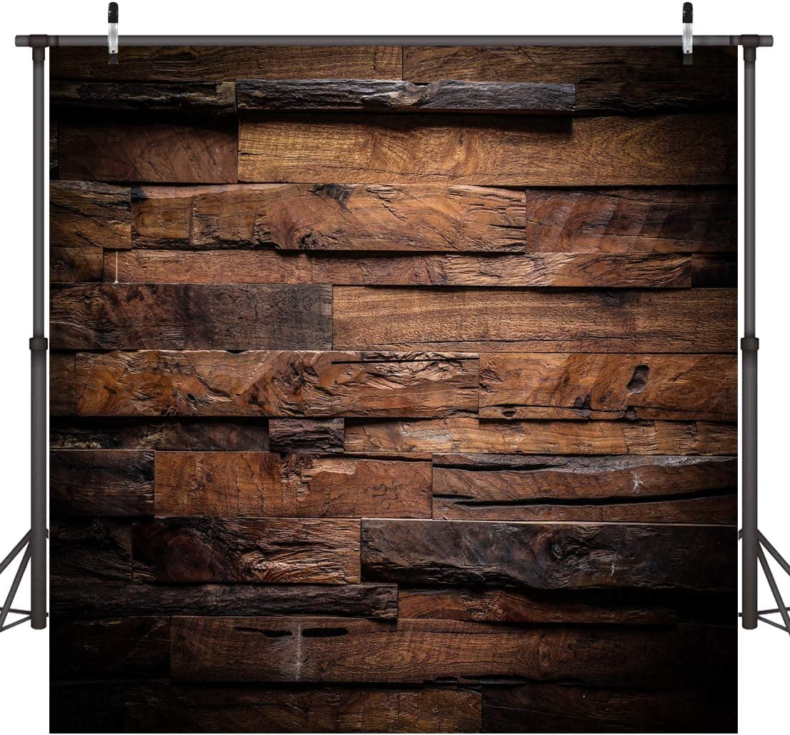 Custom 8x8ft Brown Wood Backdrop Retro Wood Backdrop Brown Wood 3D ...