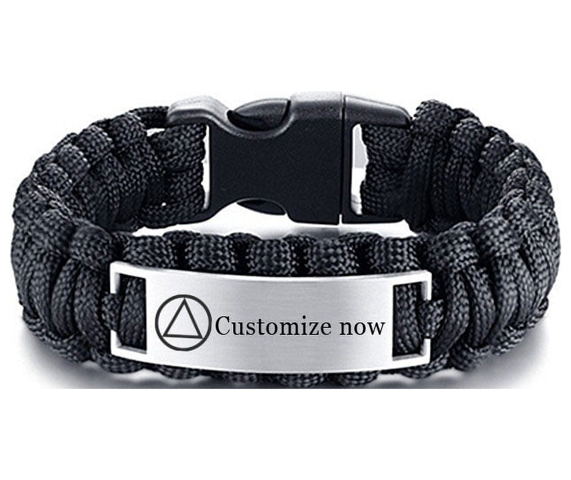 Custom AA NA Sobriety Anniversary Gifts,Personalized Survival Paracord ...