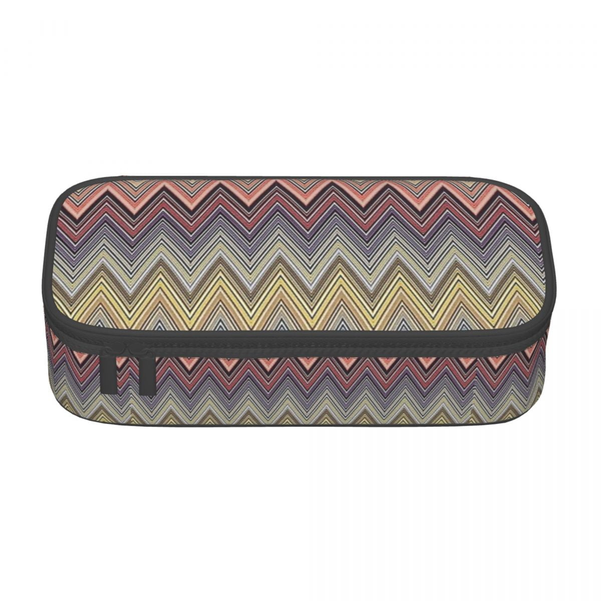 Custom Abstract Geometric Home Zig Zag Pencil Cases for Large Storage ...