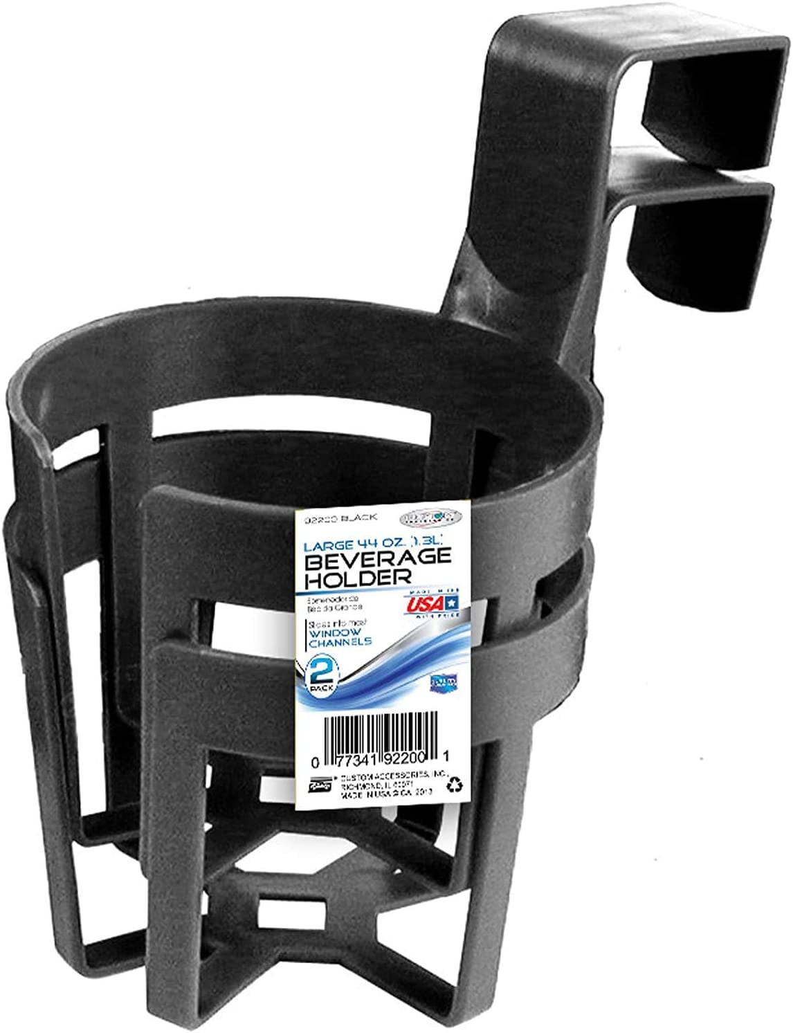 Unclin Large Plastic Cup Holders, Black, Durable 2 Pack for Car Windows ...