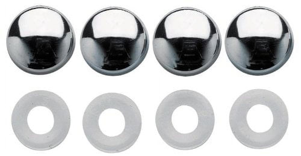 Custom Accessories 93381 Chrome Bolt Cap for License Plate Fastener ...