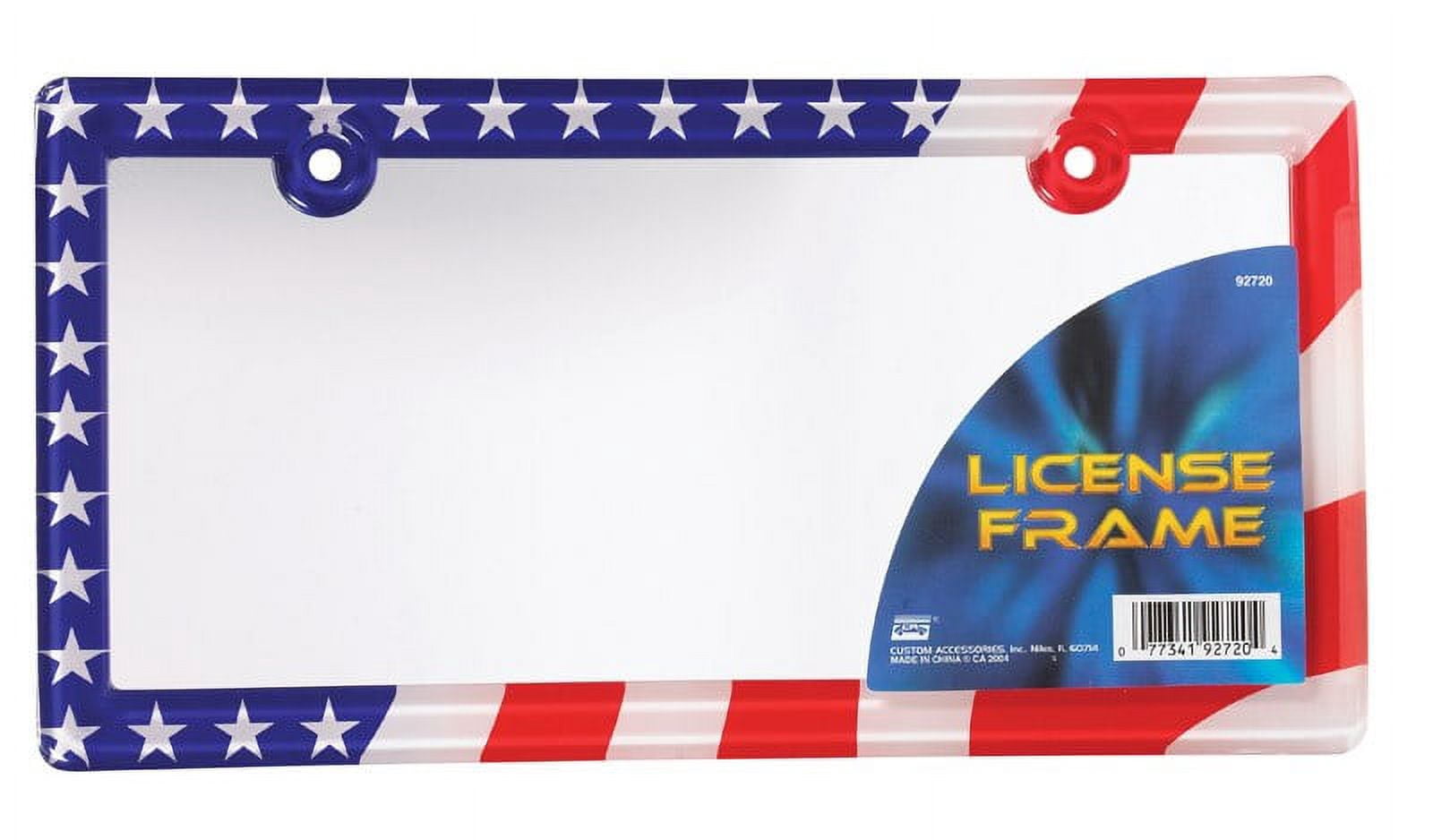 Custom Accessories Clear Acrylic License Plate Frame - Walmart.com