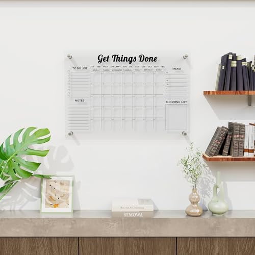 Custom Acrylic Wall Calendar – Personalized Dry Erase Monthly Planner ...