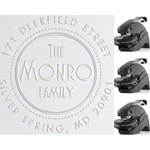 Custom Address Embosser, Monogram Embosser, Personalized Embossing Seal ...