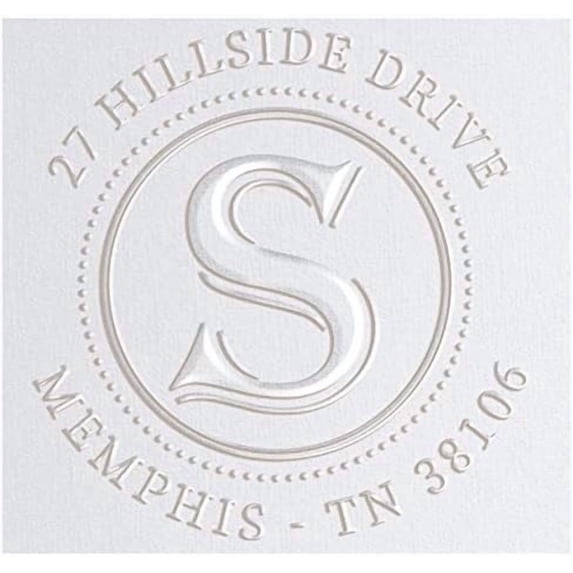Custom Address Embosser, Monogram Embosser, Personalized Embossing Seal ...