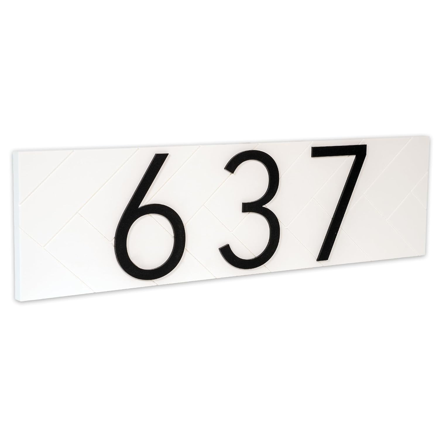 Custom Address Number Sign - Black or White – Vertical or Horizontal ...