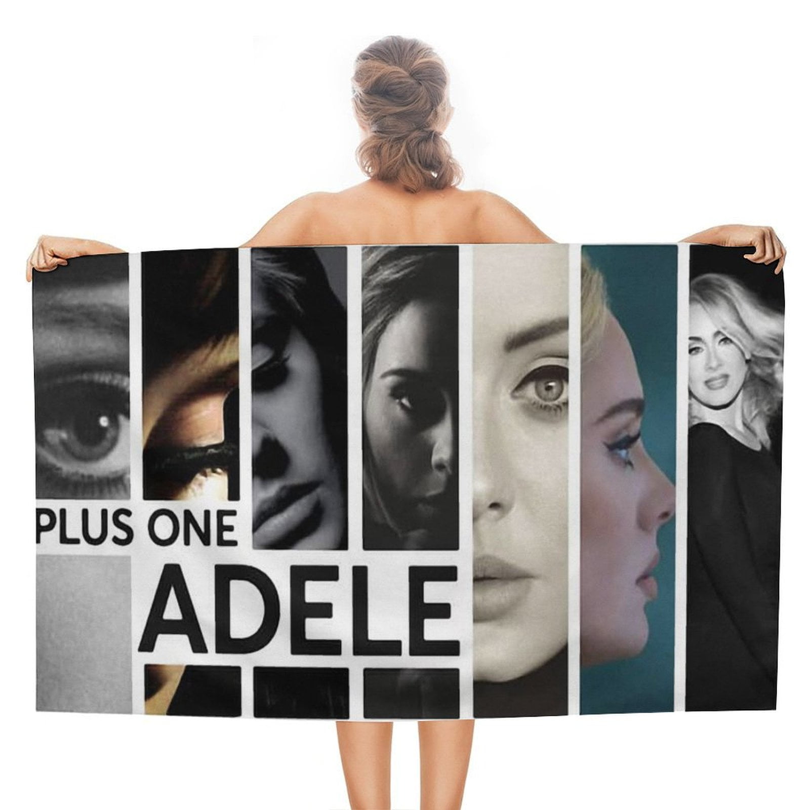 Custom Adele Beach bath towel swimming towel quick-drying lightweight travel towel oversized ...