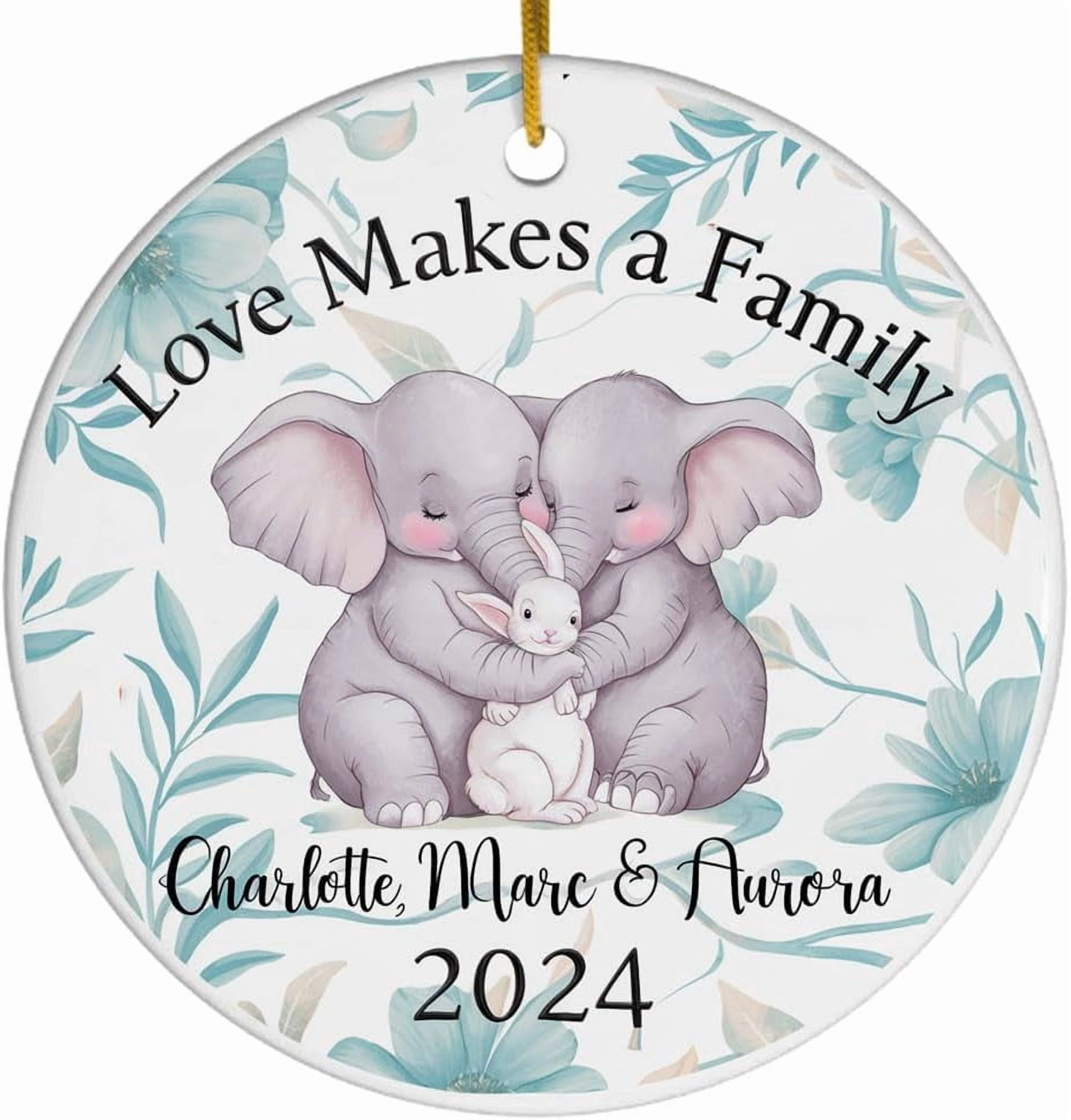 Custom Adoption Gift Ornament, New Parent Gift Adoption Announcement ...