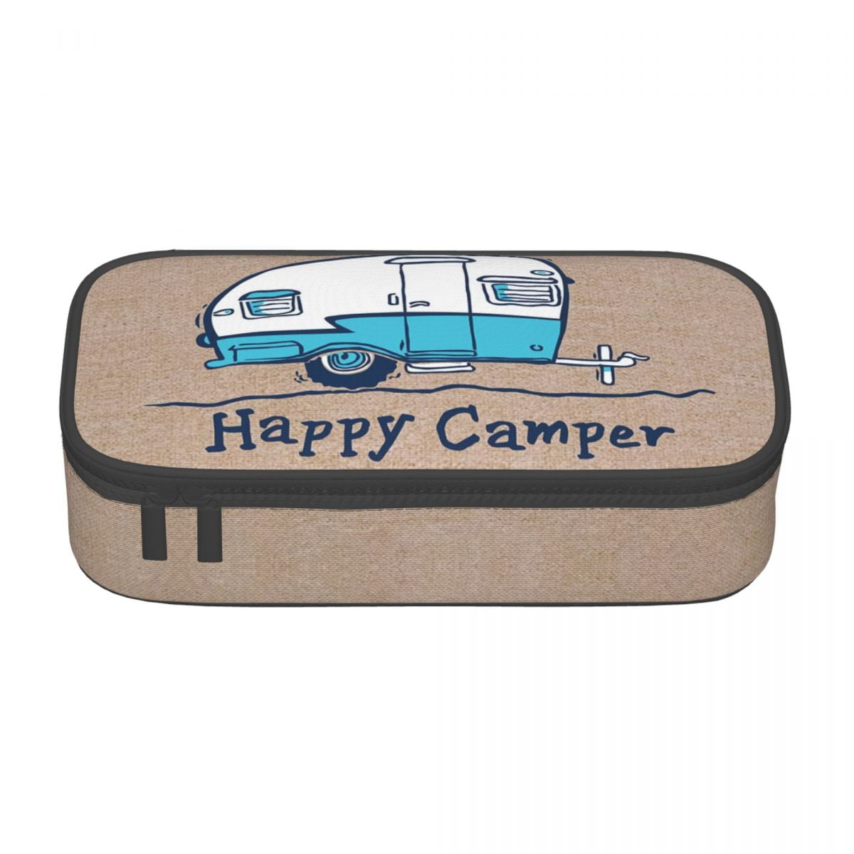 Custom Adventure Camping Happy Campers Kawaii Pencil Cases Big Capacity ...