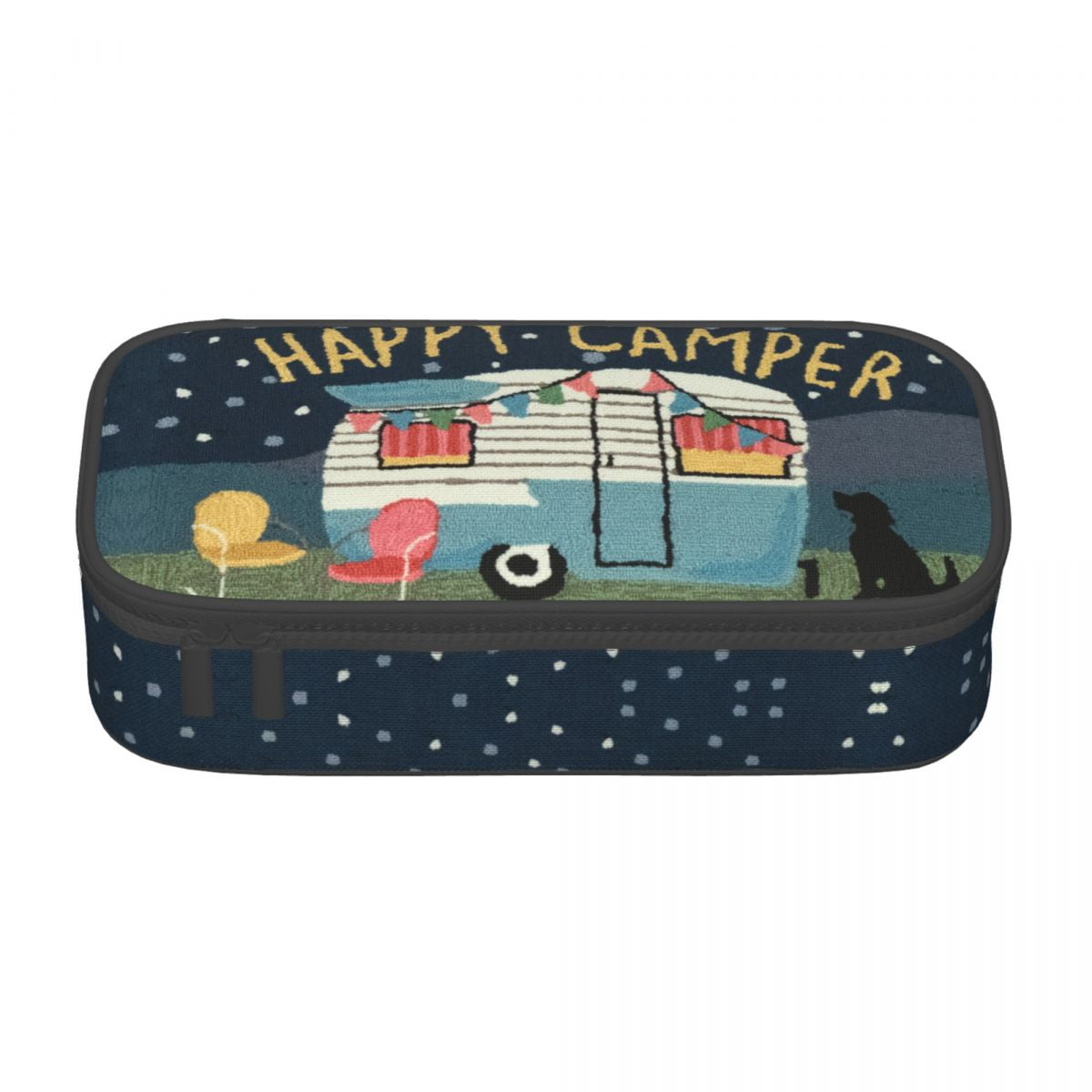 Custom Adventure Camping Happy Campers Kawaii Pencil Cases Big Capacity ...