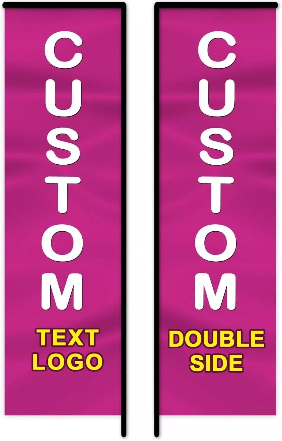 Custom Advertising Feather Flags Outside Business Personalized Logo ...