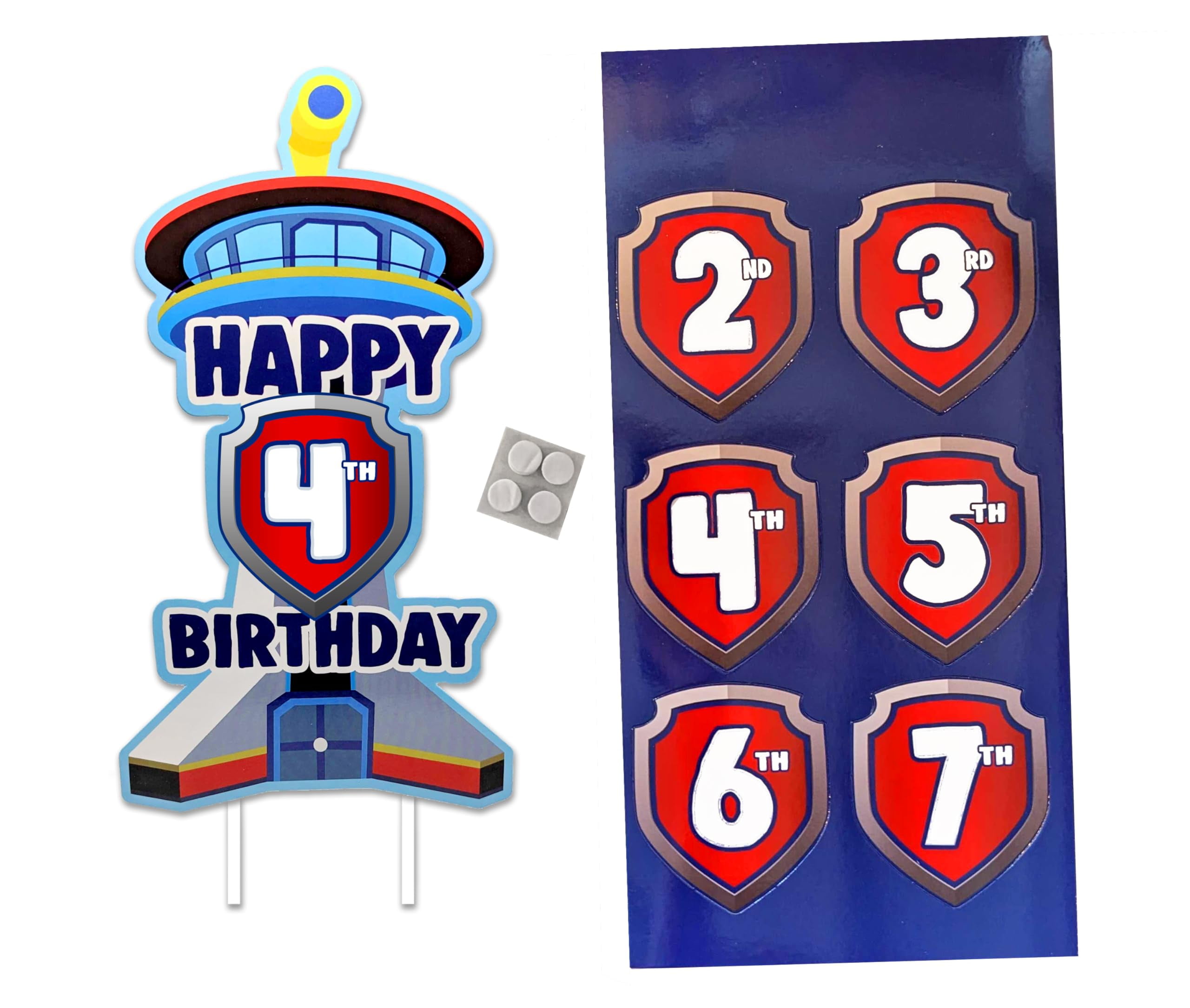 Custom Age BirthdayITSC Cake Topper for Patrol Boys and Girls Party ...