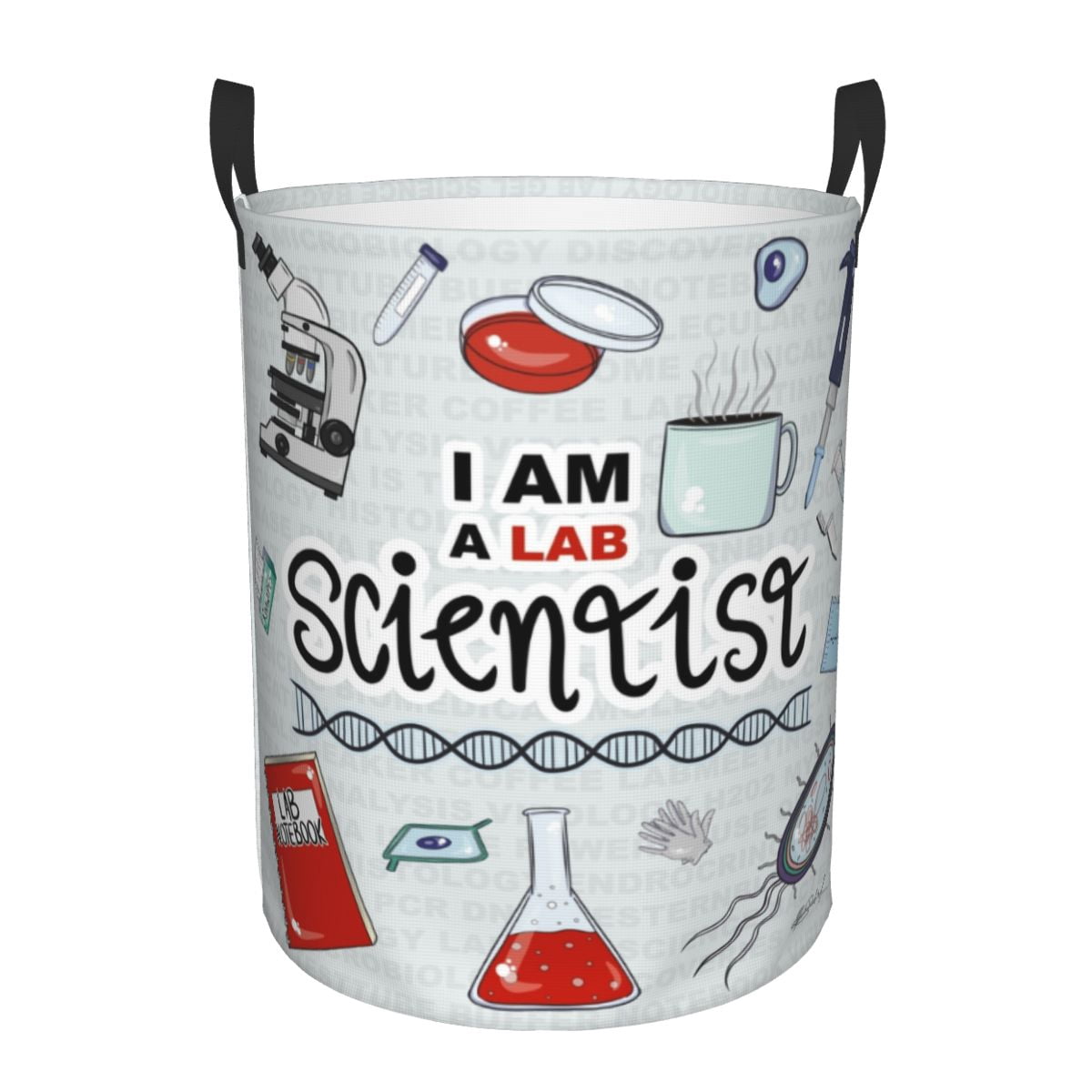 Custom Amazing Chemistry Laundry Hamper Large Storage Basket Science ...