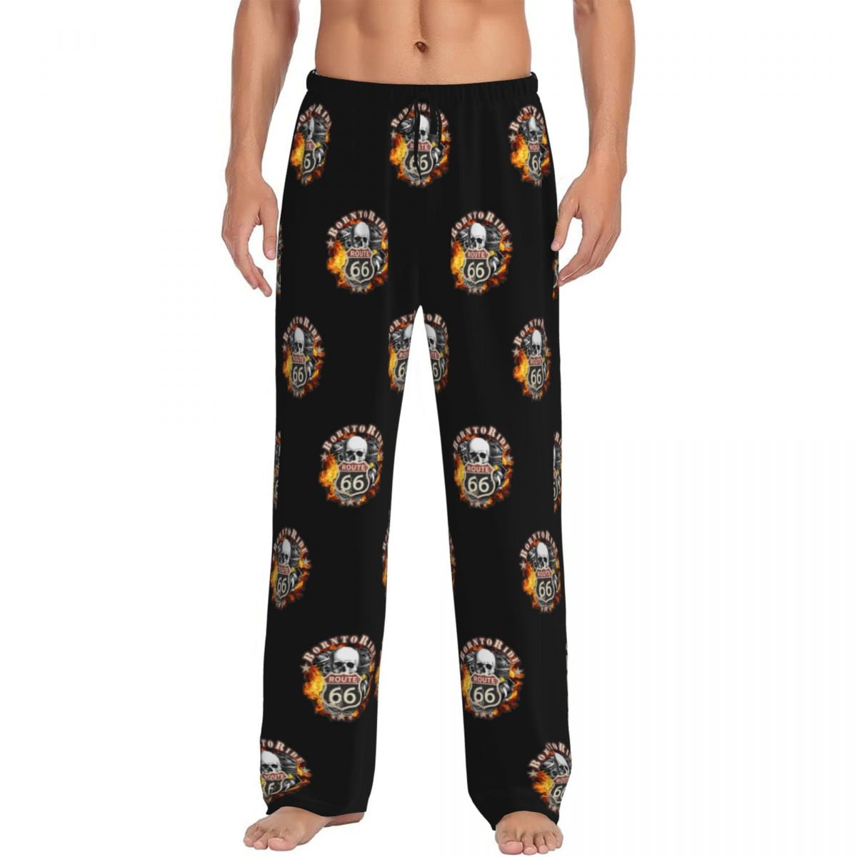 Custom Americas Highway Pajama Pants Men USA Highway Sleepwear Lounge ...