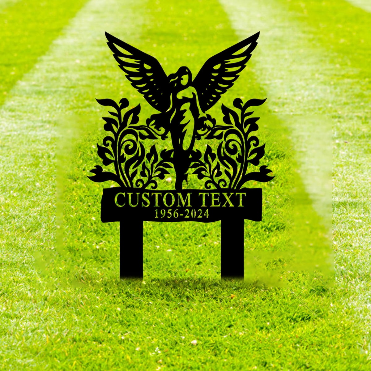 Custom Angel Memorial Stake, Personalized Mom's Garden Memorial ...