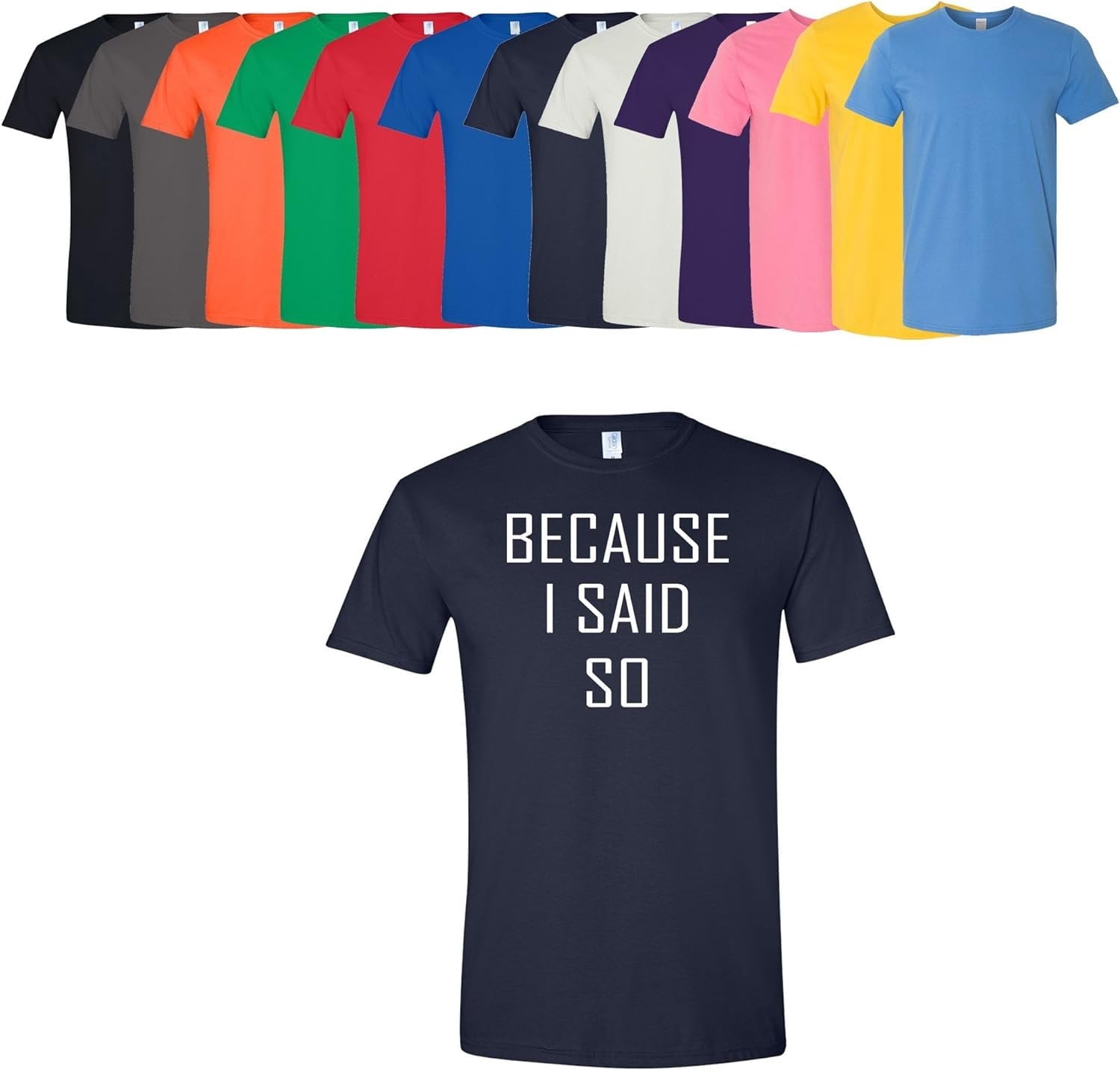 Custom Apparel House Because I Said So T-Shirt Unisex Men's Women's ...